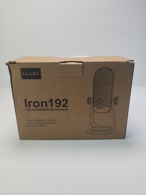 Podcast Microphone, ALABS 192KHz 24bits USB Mic for Computer, Black | eBay
