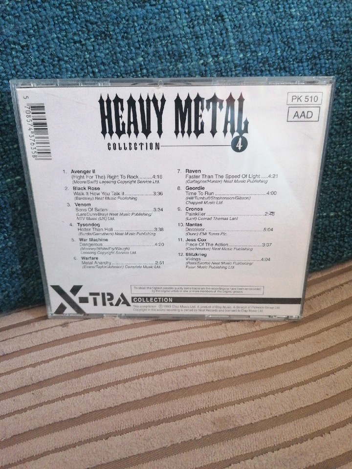 Heavy Metal Collection - Vol. 4 CD Album Inc. Raven Venom Cronos Jess ...