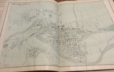 1876 SIX MAPS HOOSICK FALLS AND AREA NY RENSSELAER CO RESIDENTS LISTED ...