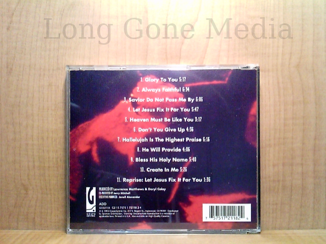 Lawrence Matthews And Friends (CD, Self Titled, 1993, Gospo Centric ...