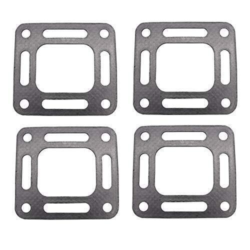 4PCS Riser Manifold Full Flow Engines Gasket For Mercruiser 4.3 5.0 5.7 ...
