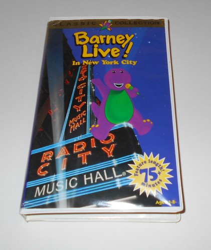 Barney Live In New York City (VHS, 1994, Classic Collection) Canadian ...