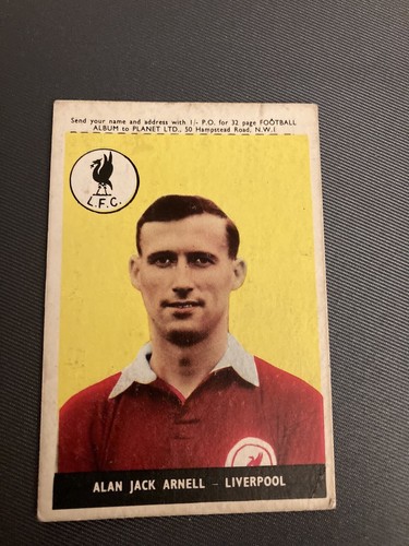 A&BC-FOOTBALL 1958 WITHOUT PLANET (01-46)-#13- LIVERPOOL - ALAN JACK ...