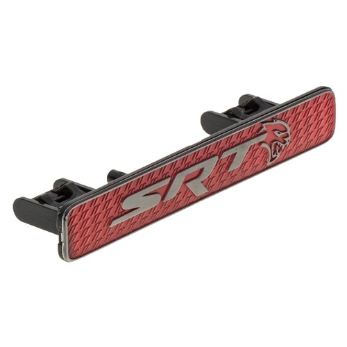 15-19 DODGE CHARGER HELLCAT SRT DASHBOARD EMBLEM BADGE BLACK & RED OEM ...