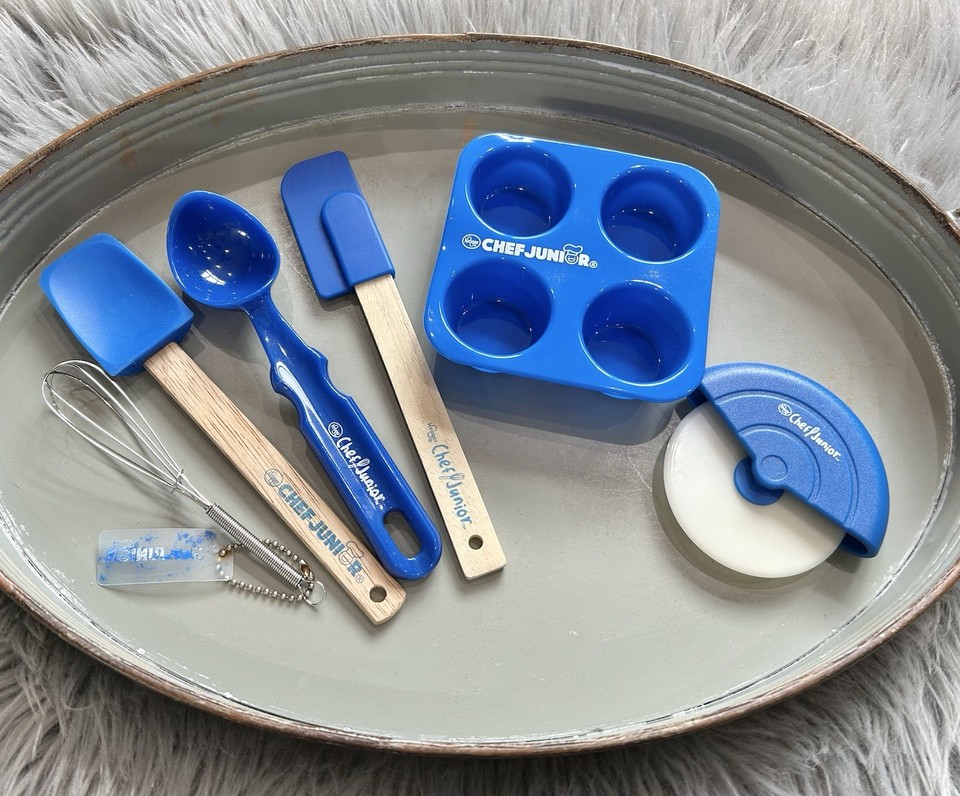 Chef Jr. Kids Cooking Utensils Set - 6pc Kids Tools - Food Grade Chef ...