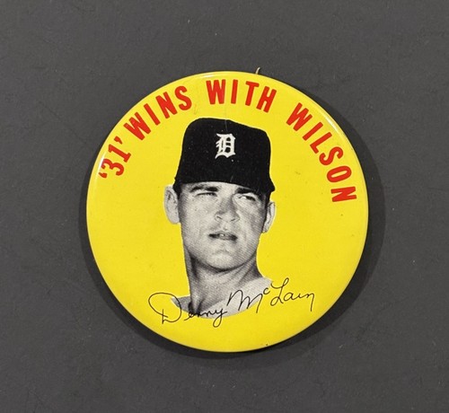 1968 Denny McLain Detroit Tigers 31 Wins With Wilson Sporting Goods ...