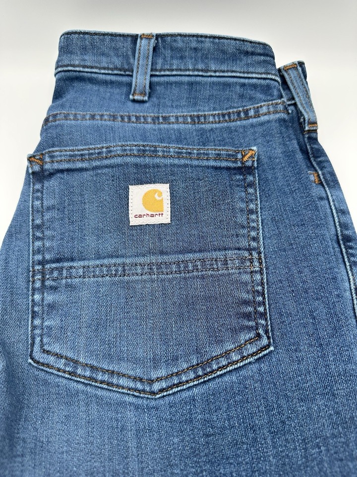 Carhartt Jeans Women’s Size 10 Short Rugged Flex Slim Fit Tapered Leg ...