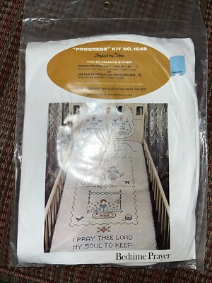 “Progress” Kit No 1548 Styled By Tobin Cross Stitch Pair Prequilted ...