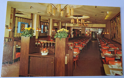 1968 ADVERTISING PC DINI'S RESTAURANT BOSTON MA FAMOUS SCHROD DINNER ...