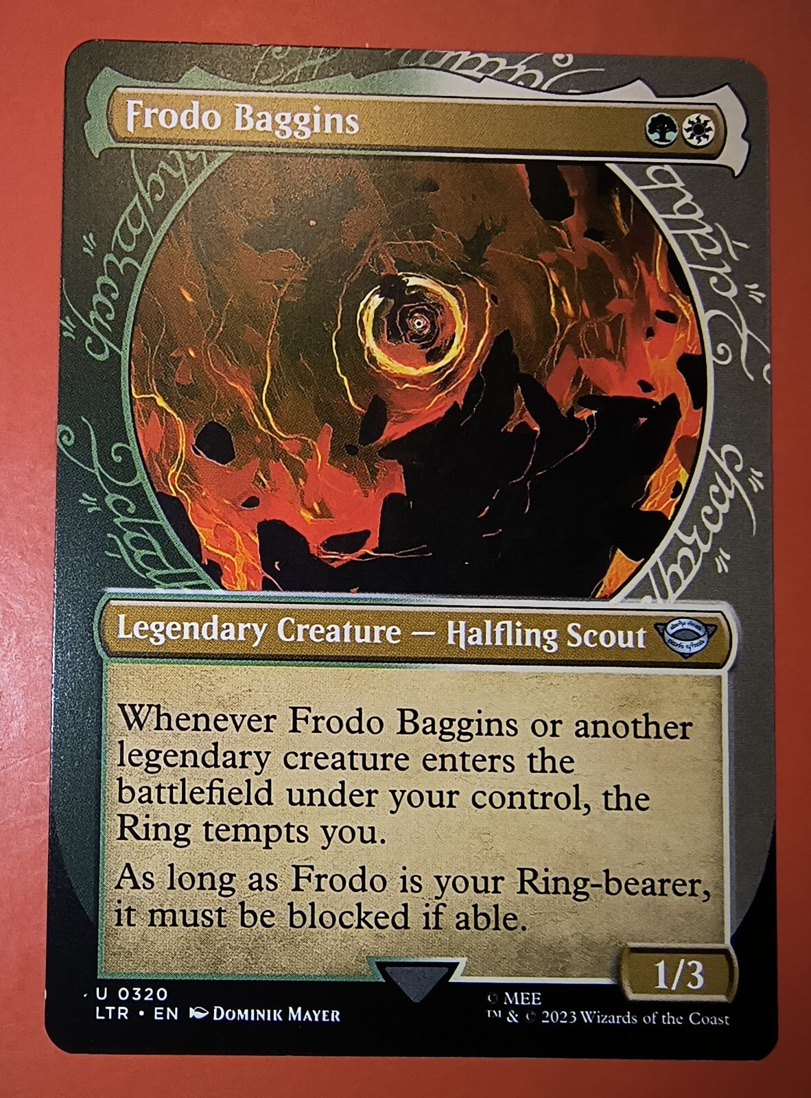 Frodo Baggins Showcase #320 - MTG Lord of the Rings - Magic LOTR | eBay
