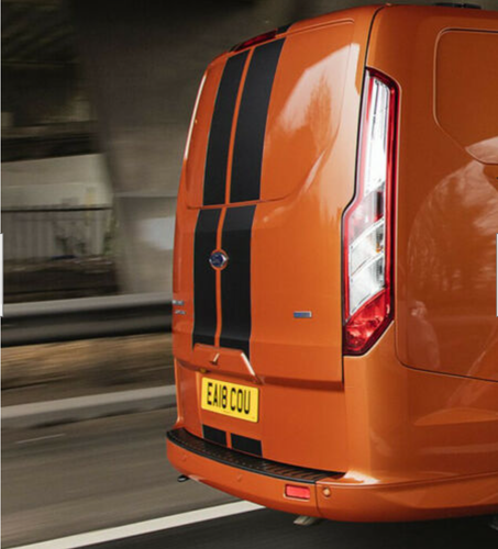 Ford Transit Custom Van Rear Plain Stripes Racing Decals Graphics | eBay UK