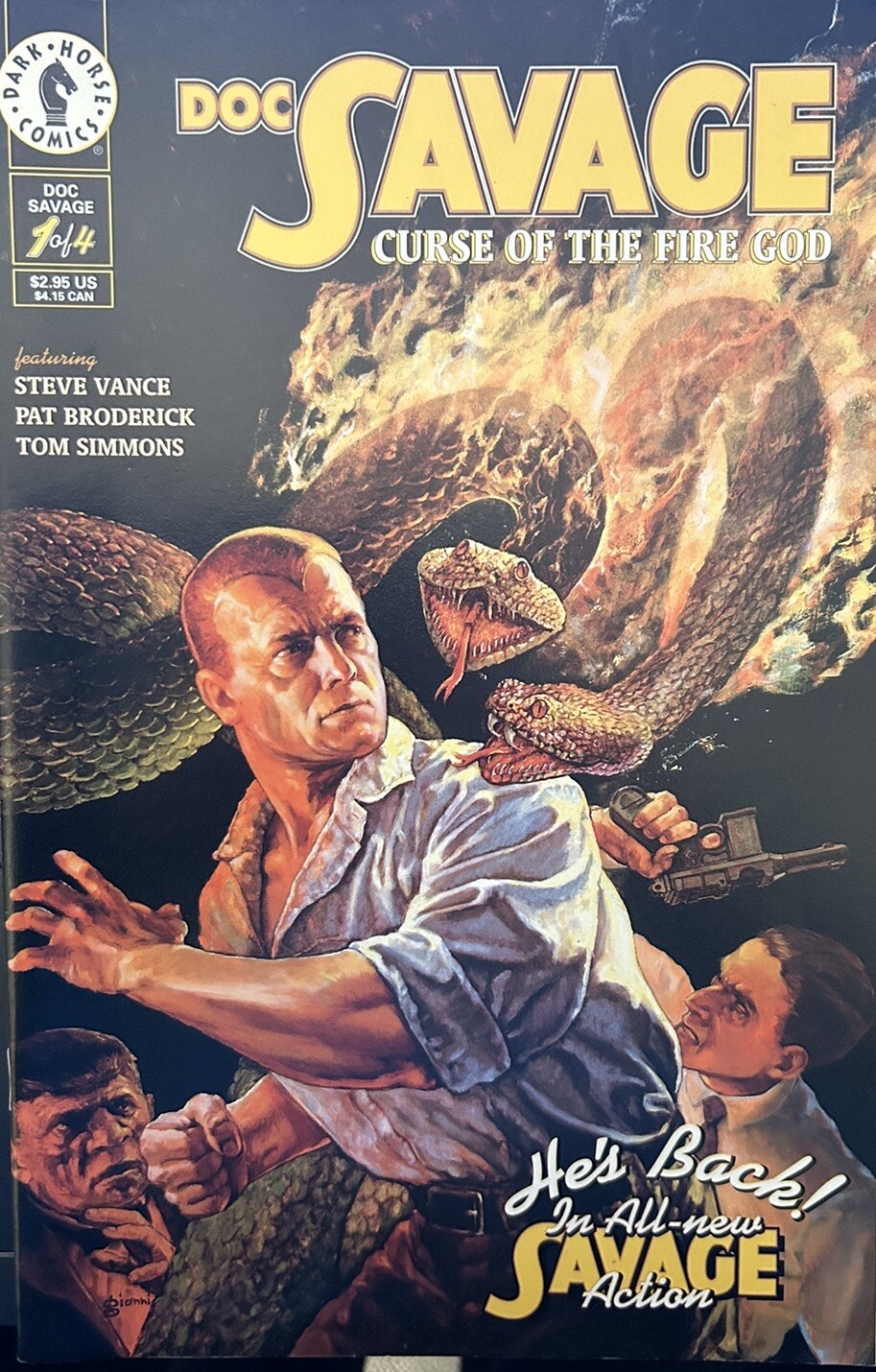 Doc Savage #1 Curse Of The Fire God DARK HORSE COMICS. Bagged & Boarded ...