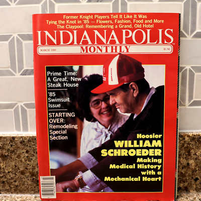 Indianapolis Monthly Vtg March 1985 Rare Magazine Hoosier William ...