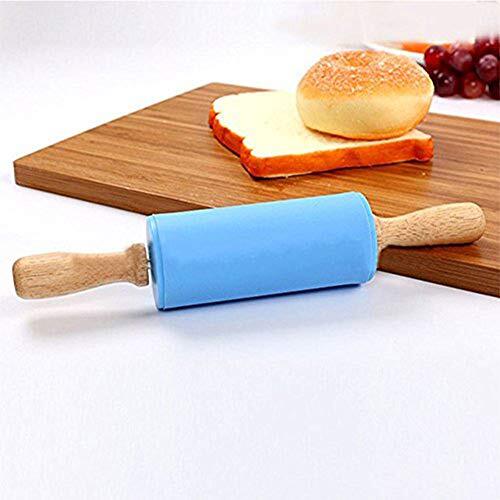 9 Inch Mini Rolling Pin 2 Pcs Wooden Handle Rolling Pin For Kids Dough ...