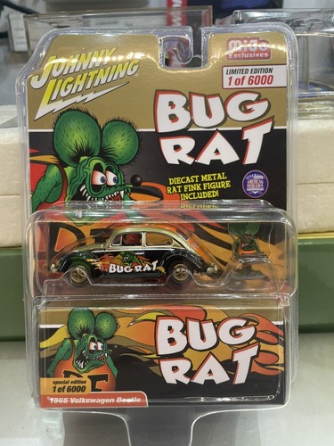 JOHNNY LIGHTNING RAT FINK 1965 VOLKSWAGEN BUG RAT W/FIGURINE * 1:64 | eBay