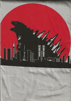 GODZILLA RED SUN KAIJU T-SHIRT SIZE XXL 100% PRE-SHRUNK COTTON | eBay