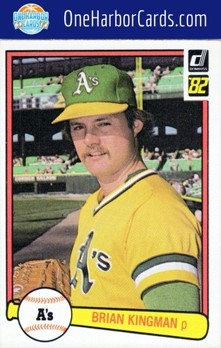 1982 Donruss Oakland Athletics Baseball Card #87 Brian Kingman | eBay
