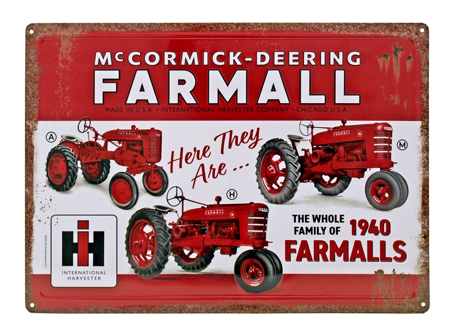 McCormick Deering Farmall International Harvester 1940 Tractors tin ...