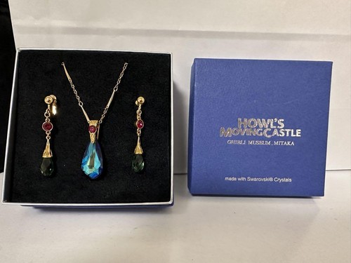 Swarovski Studio Ghibli Howl's Moving Castle Necklace Clip-on Earrings ...