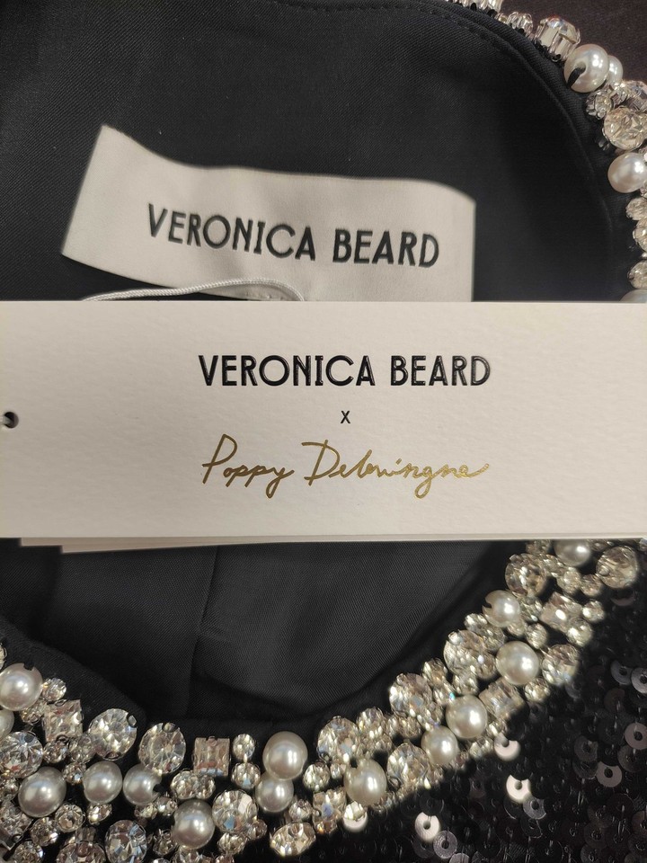 VERONICA BEARD x Poppy Delevingne Women Alessia Jacket Black Size 4 RRP ...