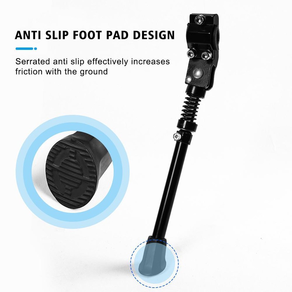 Heavy Duty Adjustable MTB Bicycle Prop Side Rear Kick Stand Bike ...