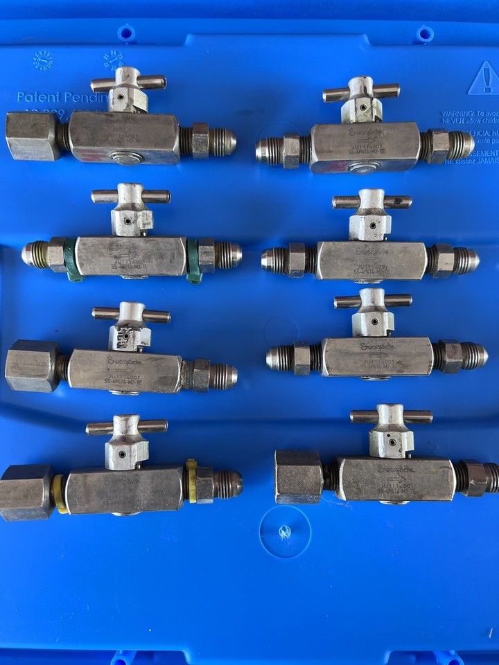 SS-4P4T4-M2-TE Swagelok Instrument Plug Valve Lot | eBay