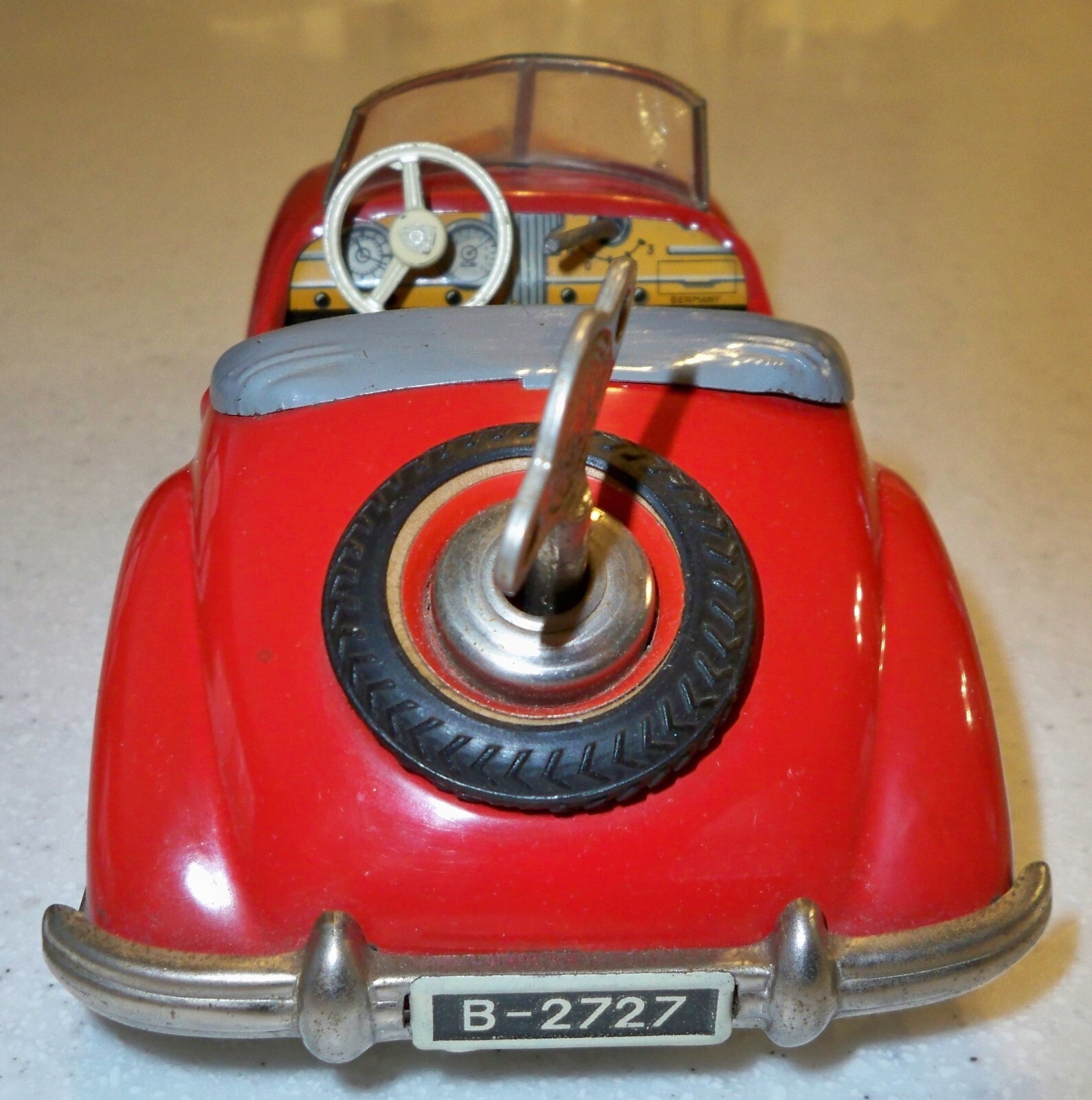 Vintage 1940s 1950s German Distler Wind-Up Toy Mercedes Benz ...
