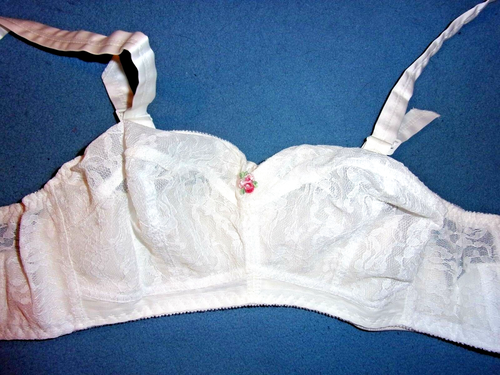 30F NIB VTG Sculptress all Lace Soft Cup Full Coverage Wire Free Bullet ...