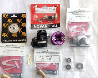 Novarossi 21 Engine parts Head/Crankcase/Crankshaft/Piston Sleeve ...