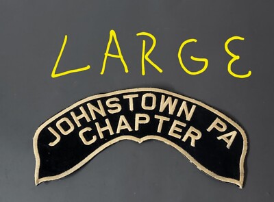 VINTAGE CHAPTER MOTORCYCLE PATCH JOHNSTOWN PENNSYLVANIA | eBay