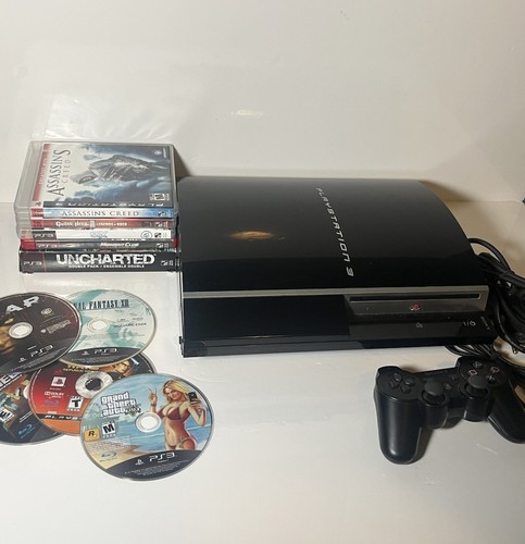 Sony PlayStation 3 Fat PS3 60GB Black Console Gaming System CECHL01 | eBay