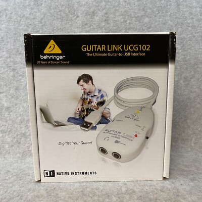 NEW! Behringer Guitar Link UCG102 USB Guitar To USB Interface With Box ...