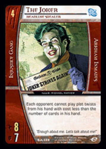 VS System: The Joker, Headline Stealer - Foil [Played] DC Justice ...