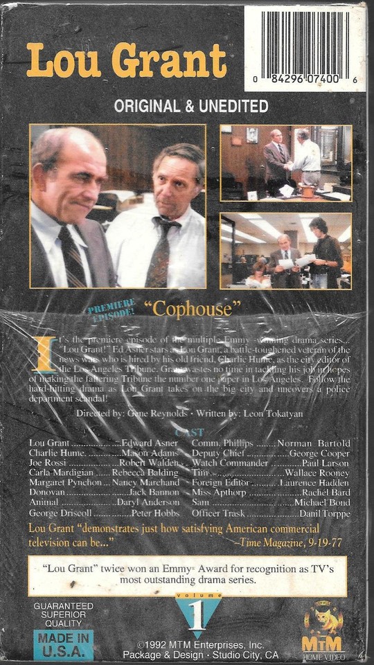 Factory Sealed, MtM, Lou Grant, Vol. 1, VHS, Ed Asner | eBay