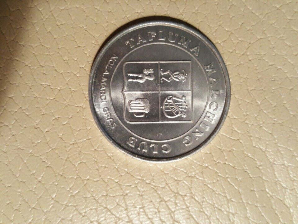 Dem fools for saints bag heads aluminum New Orleans Mardi Gras Doubloon ...