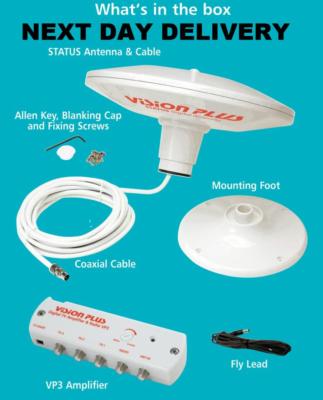 STATUS 350 VISION PLUS CARAVAN MOTORHOME DIGITAL FREEVIEW TV AERIAL 335 ...