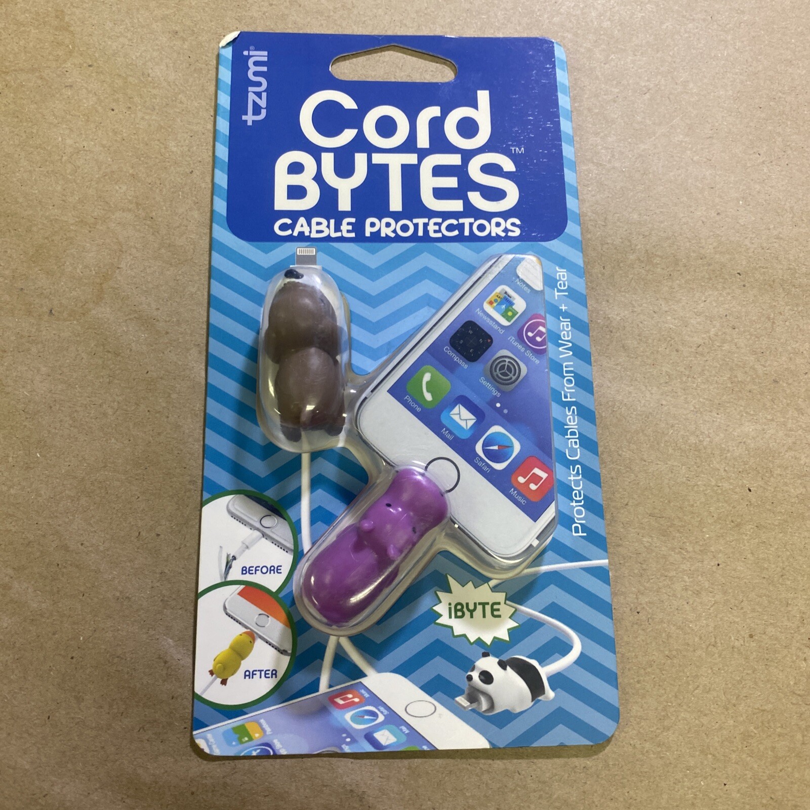 Cord Bytes Cable Protectors tzumi Dog Hippo Universal Cable Accessory ...