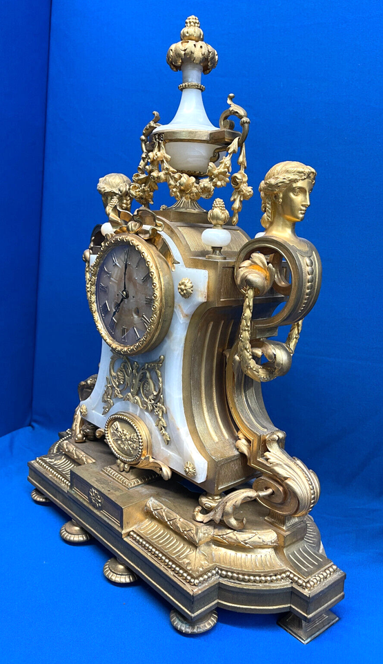 Rare Antique 1885 French J. Marti Egyptian Revival Mantel Clock | eBay