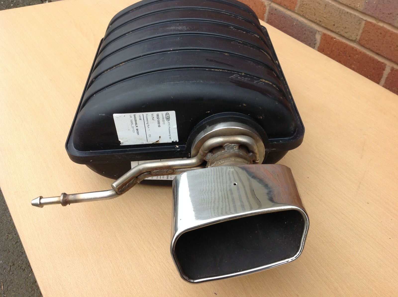 MG6 MG 6 3 EXHAUST BACK BOX MUFFLER BLACK 54G35HSLR BK031 , 19221M010 ...