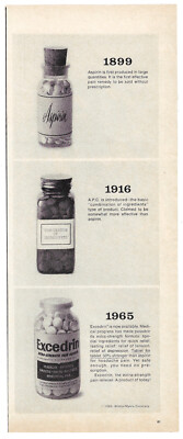 Excedrin Pain Reliever Print Ad Vintage Advertisement Medicine ...