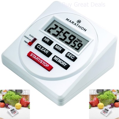 NEW Large Digital 24 Hour Timer with Countdown, Count-up and Clock | eBay