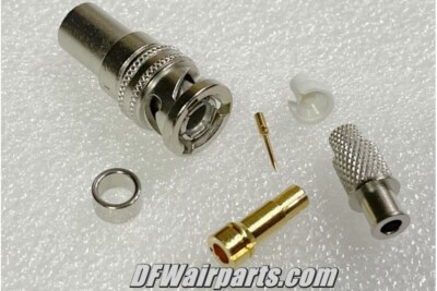 PL75C-201, PL75C201, Nos Aircraft Coaxial Cable TRB Straight Crimp Plug ...
