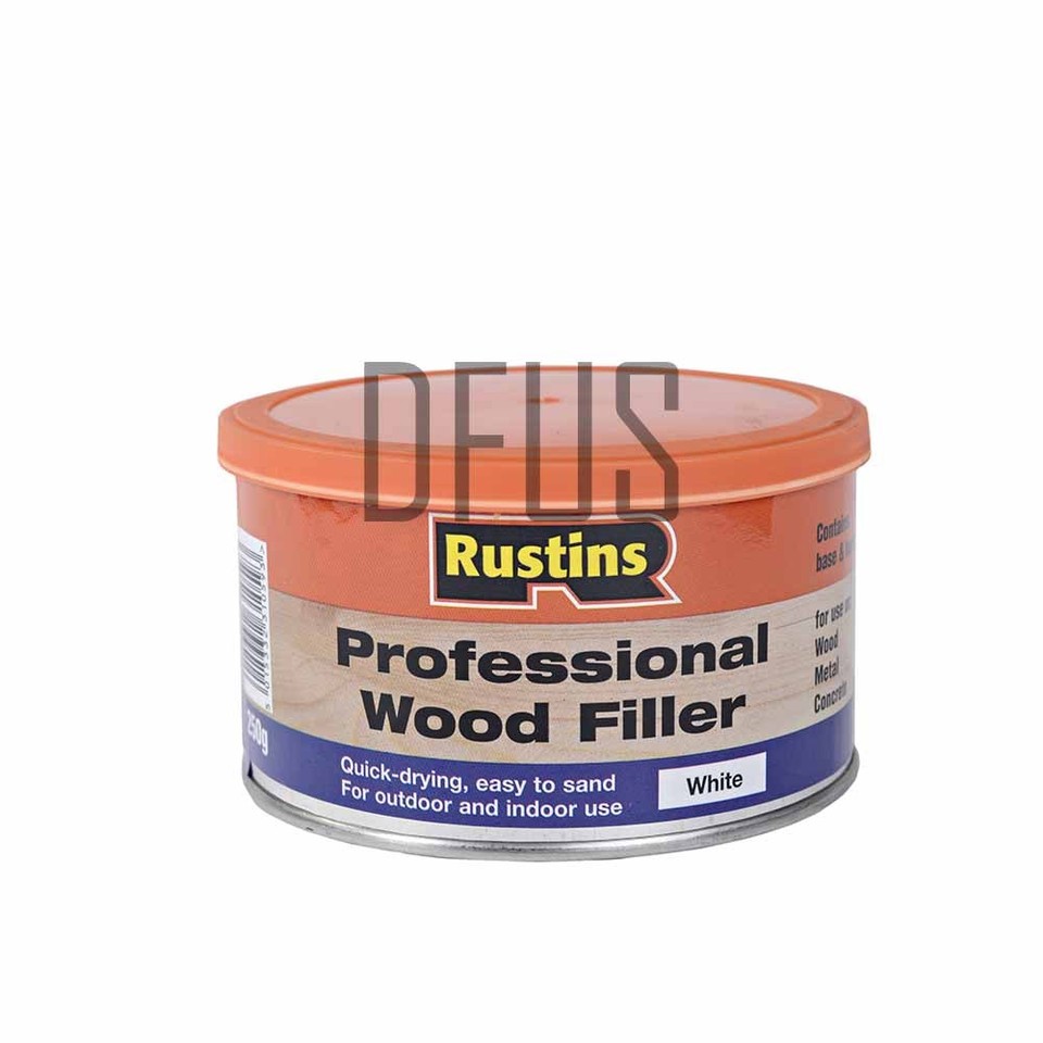 PROFESSIONAL WOOD FILLER 2 part filler exterior or interior use WHITE ...