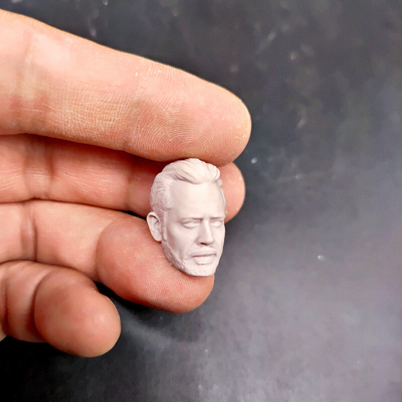 Blank 1/10 ScaleThe Walking Dead Negan Head Sculpt Unpainted Fit 7 ...