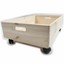 Extra Large Shallow Crate Wooden Storage Box Container with Wheels ...
