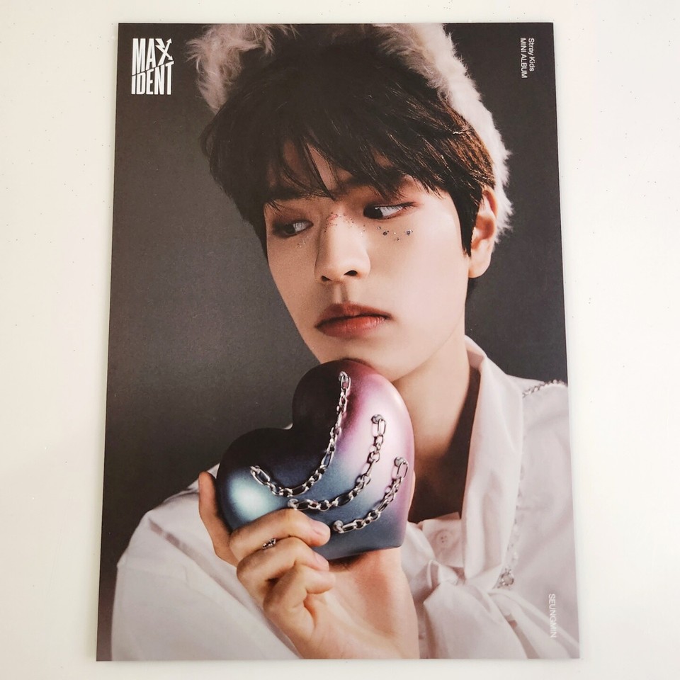 STRAY KIDS Mini Album 'MAXIDENT' Official Photo Cards, Mini Poster, 4 ...