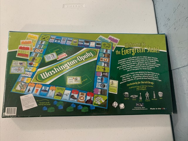 Washington-opoly a Game Celebrating The Evergreen State Bartell Drugs ...