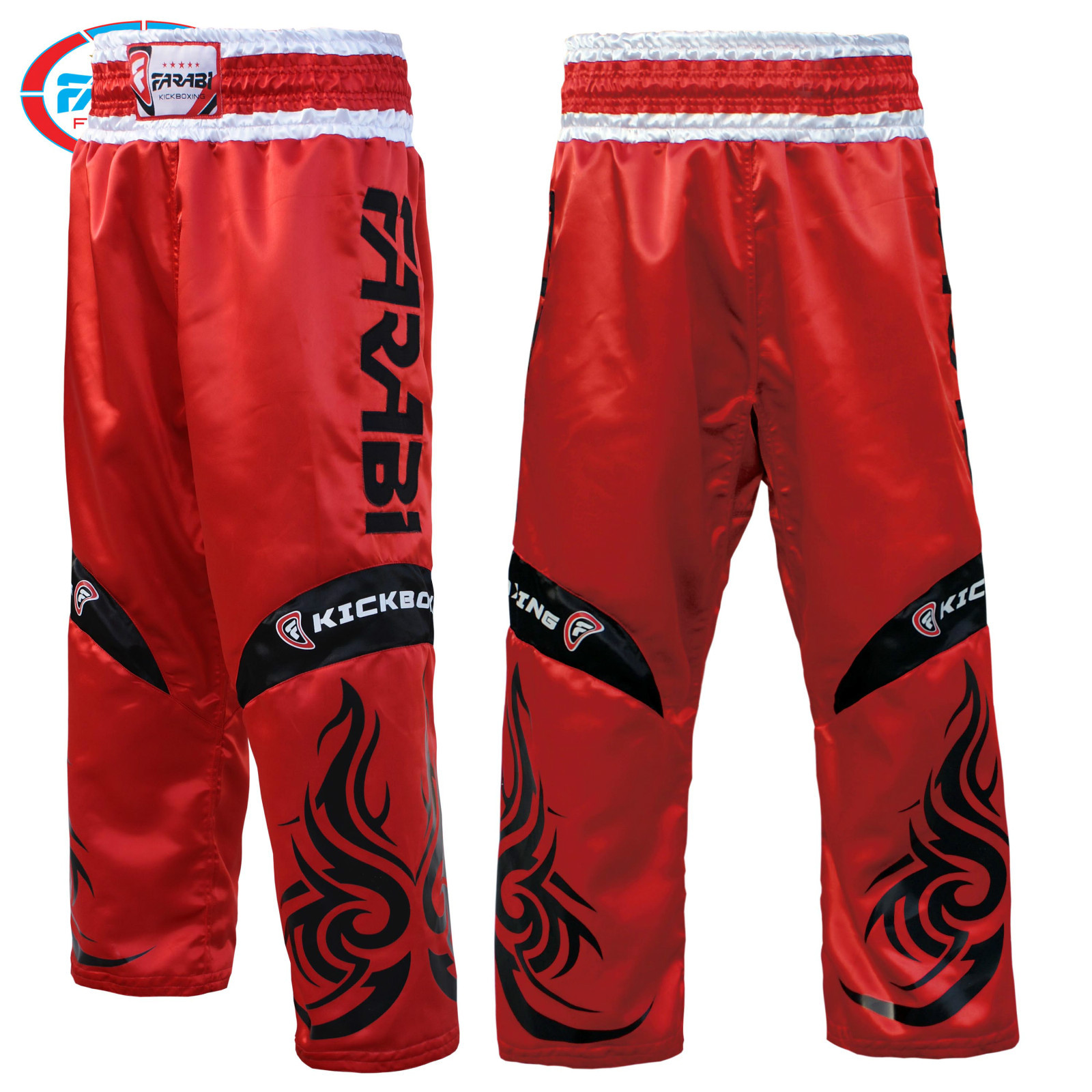 Farabi Kickboxing Trousers Pants training competition black red blue ...