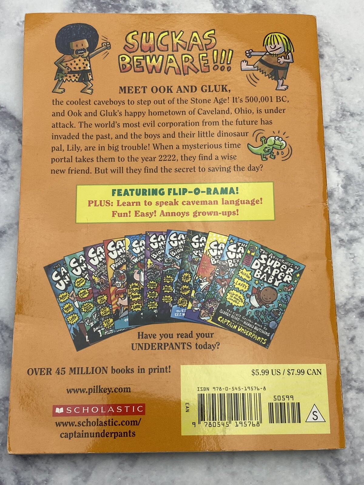 Captain Underpants The Adventures of Ook and Gluk Kung-Fu Cavemen ...