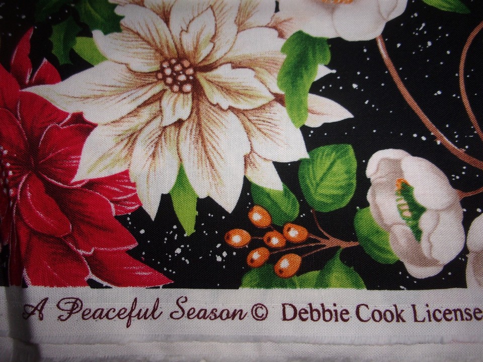 REMNANT OF "A PEACEFUL SEASON" FABRIC BY DEBBIE COOK - 1/2 YD. X 44" | eBay